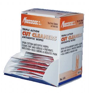 Cut Cleaner - Antiseptic Wound Wipes - Accurate Safety Distributors