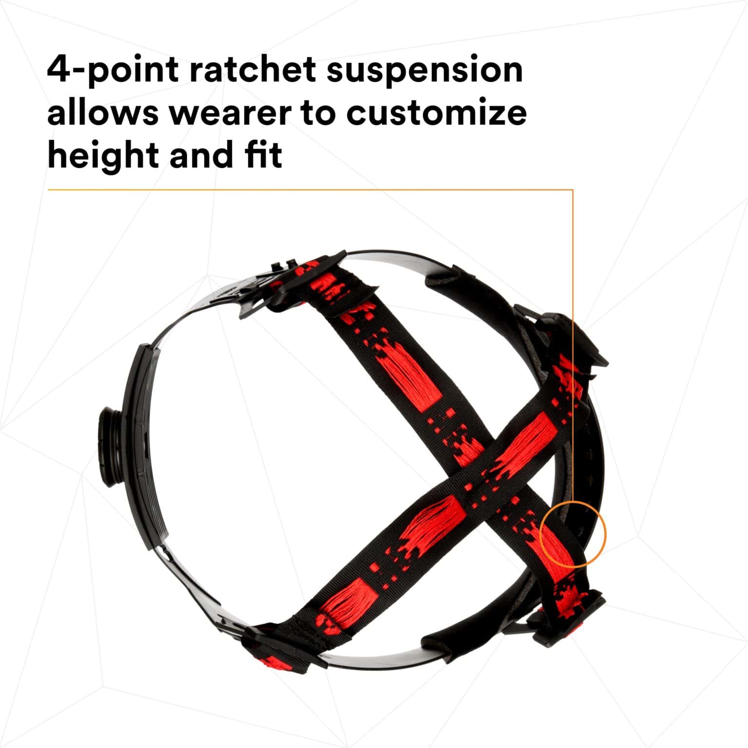 3M™ Hard Hat, White 4-Point Ratchet Suspension, H-701R - Accurate ...